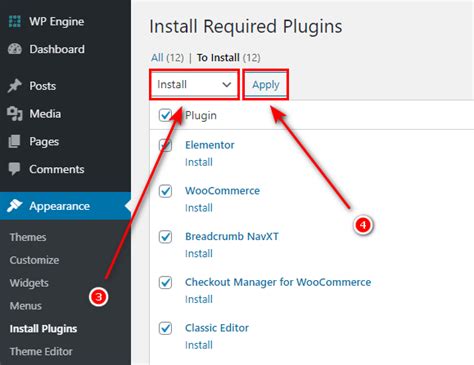 Installation Of The Demo Content Duck Themes Docs