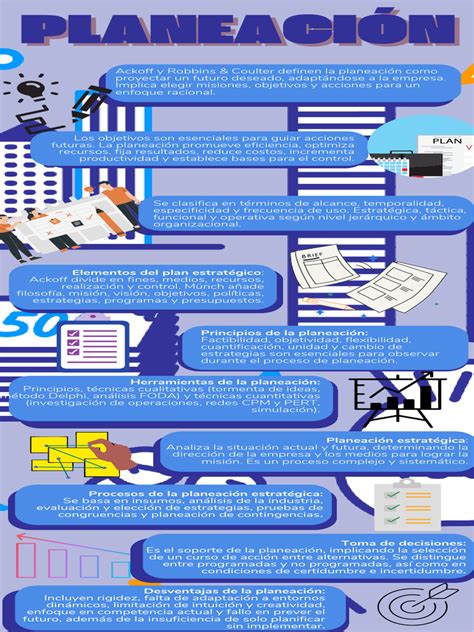 Infografia Planeacion Pdf Planificación Planificación Estratégica