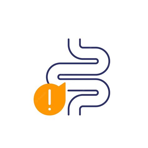 Premium Vector Constipation In Bowel Icon Vector