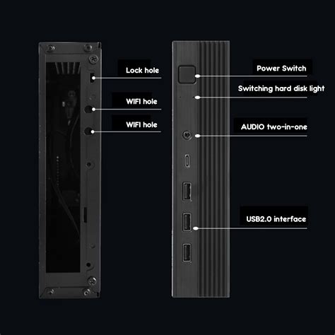 Tx06 Desktop Mini Itx Case Mini Game Computer Chassis Htpc Chassis For Mini Itx Ultra Thin