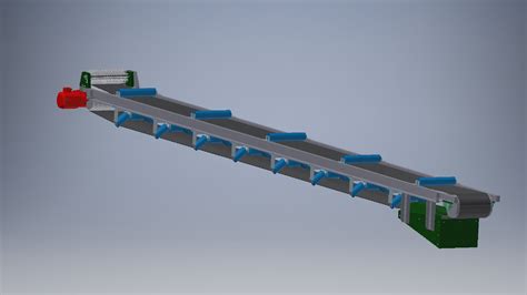 3d Trough Conveyor Assembly Turbosquid 2254887