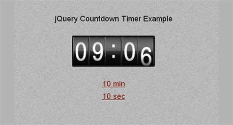 15 awesome jquery countdown timers