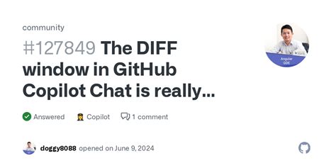 The Diff Window In Github Copilot Chat Is Really Small Can It Be