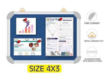 Blue Pin Up Board Board Size 12x36 Inch At ₹ 80sq Ft In New Delhi