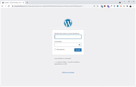Wp Admin Wp Loginphp O Cómo Acceder A Wordpress