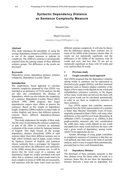 pdf syntactic dependency distance as sentence complexity measure