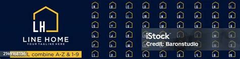 A에서 Z까지 문자 L과 1에서 9까지의 숫자를 결합한 홈 디자인 세트 벡터 일러스트 레이 션 개발에 대한 스톡 벡터 아트 및 기타 이미지 Istock