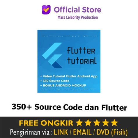 Jual Paket 350 Source Code Video Tutorial Flutter Android App Aplikasi Premium Lifetime Di