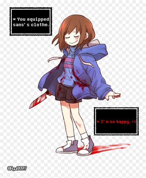 Art Frisk And Undertale Image Genocide Frisk Hd Png Download Vhv
