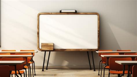 Premium Photo Lecture Class White Board Background Generative Ai