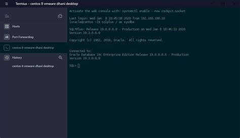 Oracle Sqlplus Telegraph