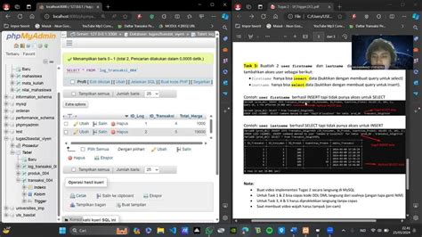 Implementasi Stored Procedure Trigger And Dcl Youtube