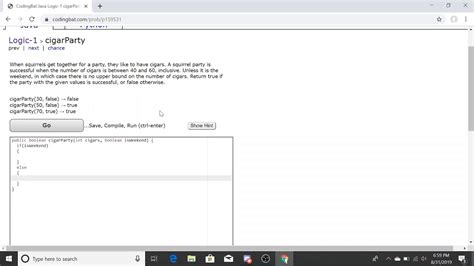 Logic 1 Cigar Party Java Tutorial Youtube