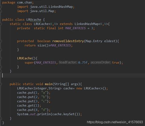 用linkedhashmap实现lru缓存 Csdn博客