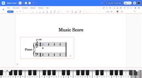 Discover The Interface Of Our Online Sheet Music Writer Flat