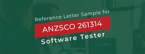 Acs Reference Letter Sample Software Tester