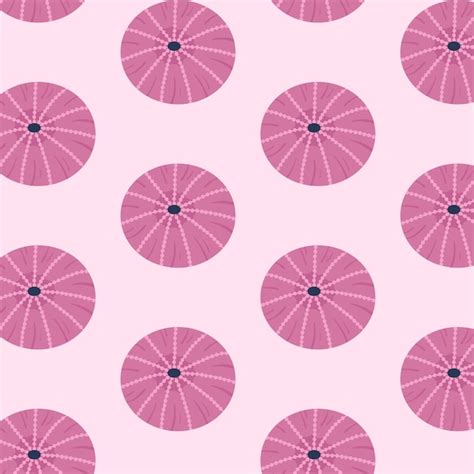 Premium Vector Seamless Pattern With Seashell Clam Pink Color Exotic Premium Vector Seamless Pattern With Seashell Clam Pink Color Exotic