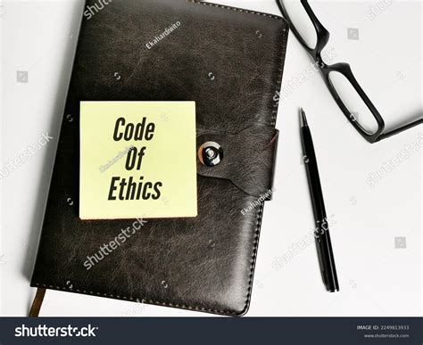 Code Of Ethics In Sticky Notes Over Royalty Free Licensable Stock