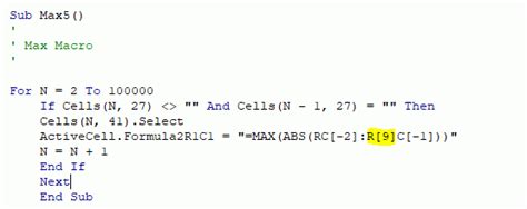 Fonction Max Sur Une Plage Variable