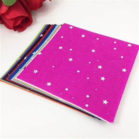 Badu Bg Пакет от нетъкани филцови платове за ушиване на кукли за занаяти 15 15 см 10 бр пакет