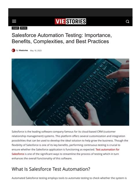 Ppt Salesforce Automation Testing Importance Benefits Complexities