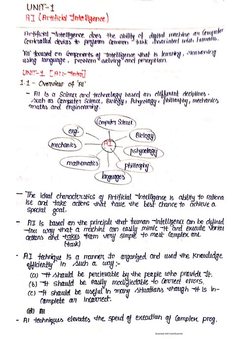 AI UNIT 1 Btech Artificial Intelligence AKTU Studocu