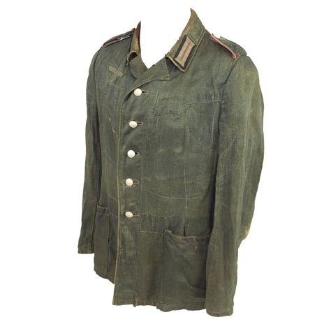 Original German Wwii Heer Army Panzer Enlisted Hbt Drilljacke Tunic Wi International Military