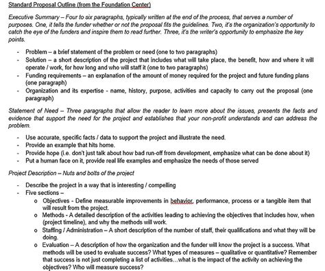 Project Outline Template Room Surf Com