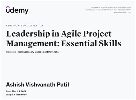 Ashish Patil On Linkedin Im Happy To Share That Ive Obtained A New Certification Agile Project