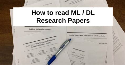 Machine Learning Deep Learning Research Paper Reading