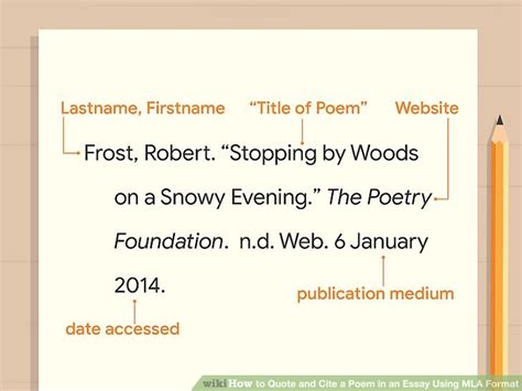 How To Quote And Cite A Poem In An Essay Using MLA Format