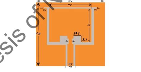 4 The Layout Of The Cpw Monopole Antenna Download Scientific Diagram