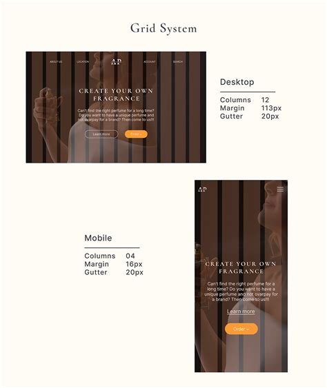 Landing Page For Perfume Website UI Design Behance