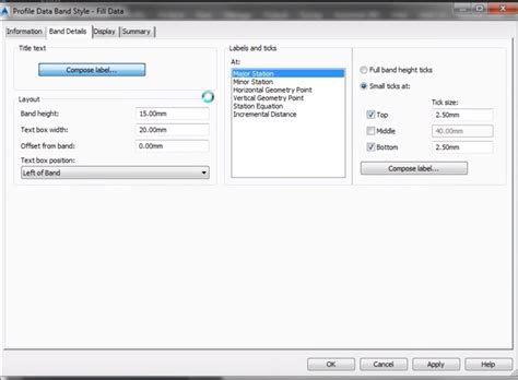 Setting Profile Data Band Styles Or Section View Band Styles Is Really Stupid Autodesk Community