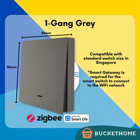 SG Seller Smart Light Switch Zigbee 3 0 NO NEUTRAL NO CAPACITOR Tuya Smartlife Smart Home BTO