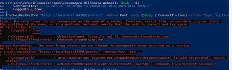 Run Webapi Fail With Boolean Data Type Column · Issue 1977 · Dotnetmachinelearning
