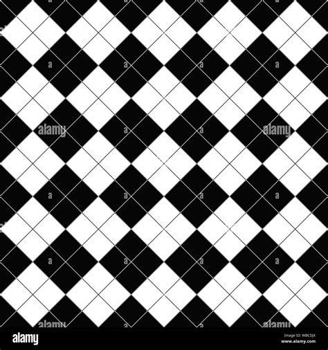 Seamless Geometrical Square Pattern Background Monochrome Abstract Vector Design From Diagonal