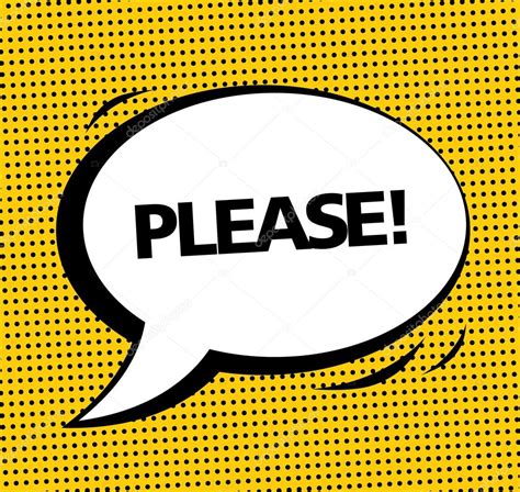 Please Speech Bubble Stock Vector Image By Igor Vkv