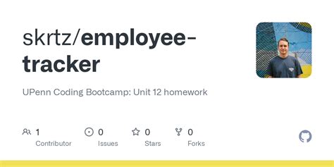Github Skrtz Employee Tracker Upenn Coding Bootcamp Unit Homework