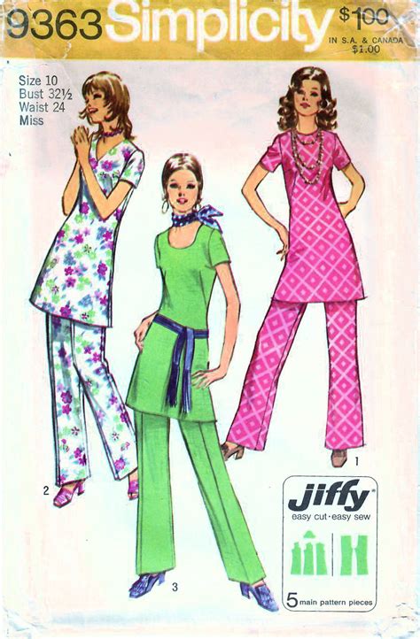Simplicity 9363 Use This Early 1970s Vintage Sewing Pattern For Misses