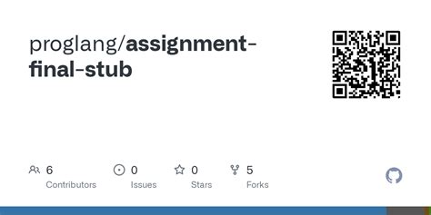 GitHub Proglang Assignment Final Stub