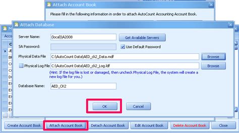 Troubleshooting Unable To Attach Suspected Or Corrupted Database Autocount Resource Center