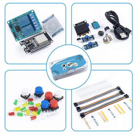 用於 Arduino 項目學習套件的 Esp32 Esp 32s Wifi 開發板的基本入門套件帶教程 Esp32 套 蝦皮購物
