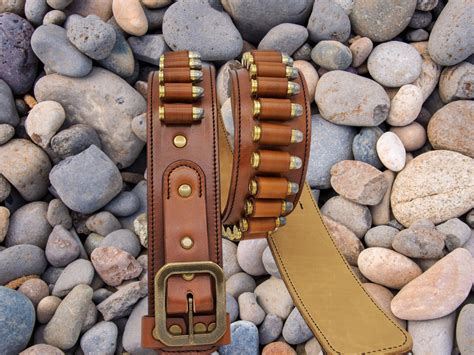 Gunfighter Cartridge Belt Western Gun Belt Hellhound Leather Co
