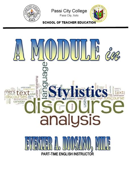 Stylistics And Discourse Analysis Module 8 Pdf English As A Second
