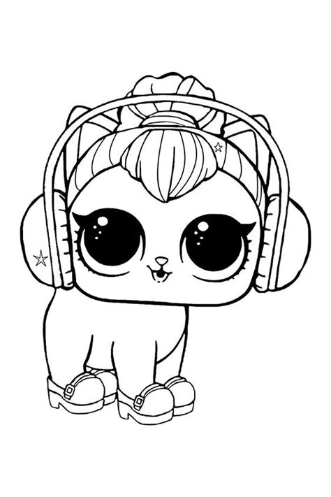 Раскраска ЛОЛ пупс Рассвет Раскраски Куклы ЛОЛ Сюрприз