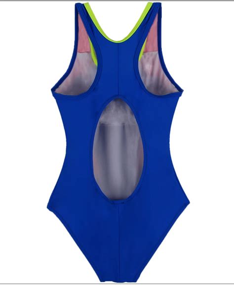 Andzhelika Новые Детские Купальные костюмы Одна Деталь Твердые Лоскутная боди детская пляжная