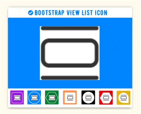 Bootstrap View List Icon Scene Bi Bi View List Icon Code Css Html