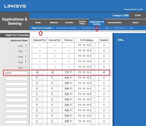 How To Configure Port Forwarding On Cisco Linksys To View Your Cctv Cameras Over The Internet