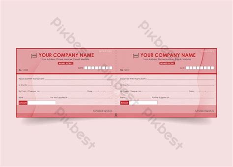 Print Ready Money Receipt With Security Line Eps Free Download Worksheets Library